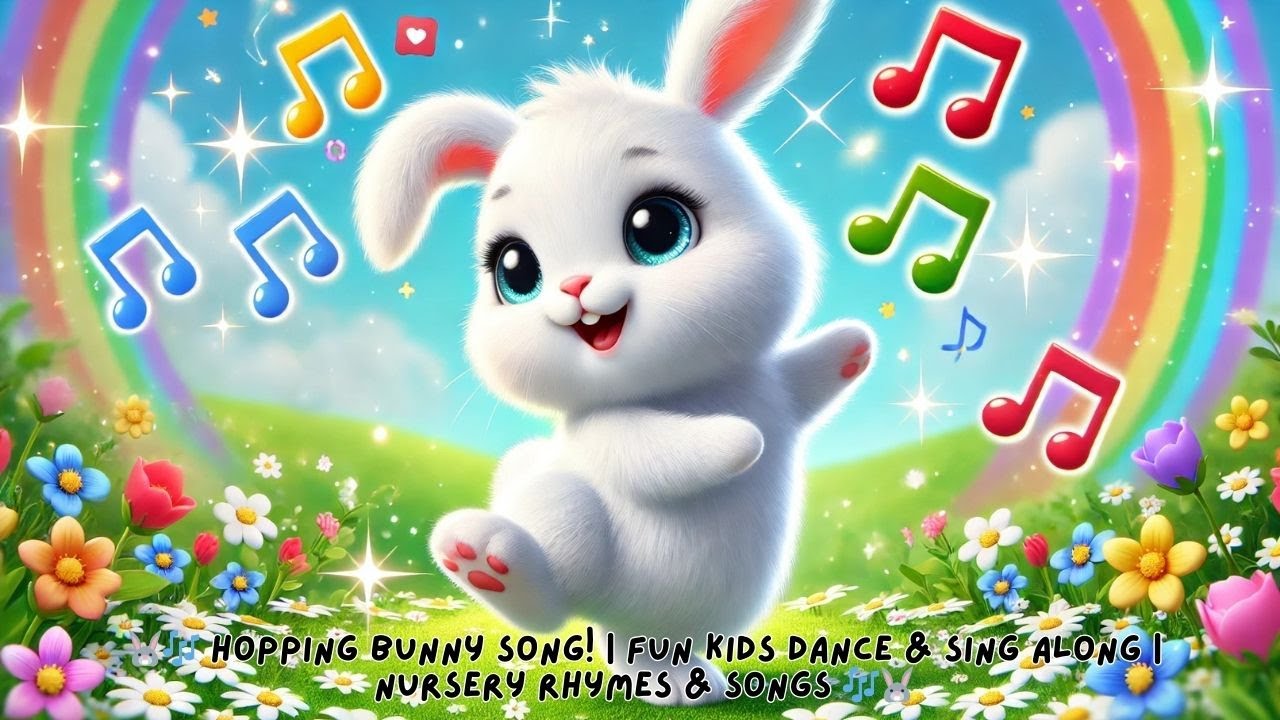 🐰🎶 Hopping Bunny Song! | Fun Kids Dance & Sing Along | Nursery Rhymes ...