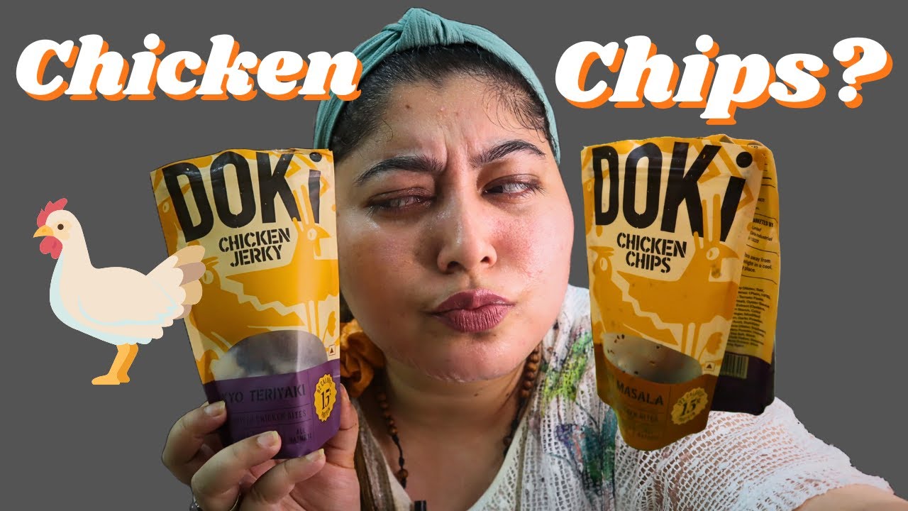 Trying *CHICKEN CHIPS* | DOKi First #MadeInIndia Chicken Jerky # ...
