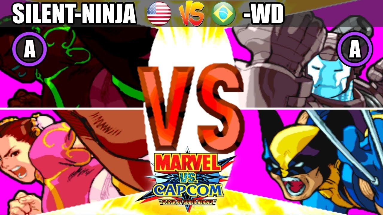 MVC: silent-ninja 🇺🇸 -VS- -WD 🇧🇷│Marvel vs Capcom│Fightcade - YouTube