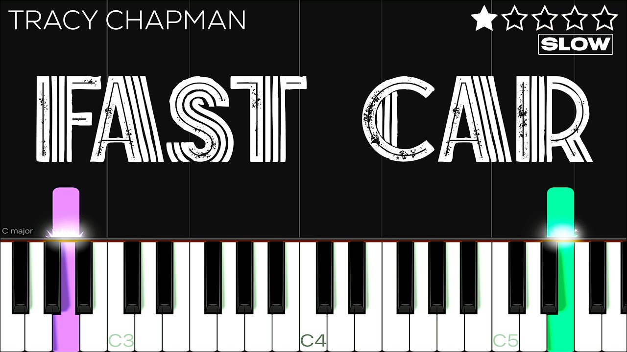 Tracy Chapman - Fast Car | SLOW EASY Piano Tutorial - YouTube