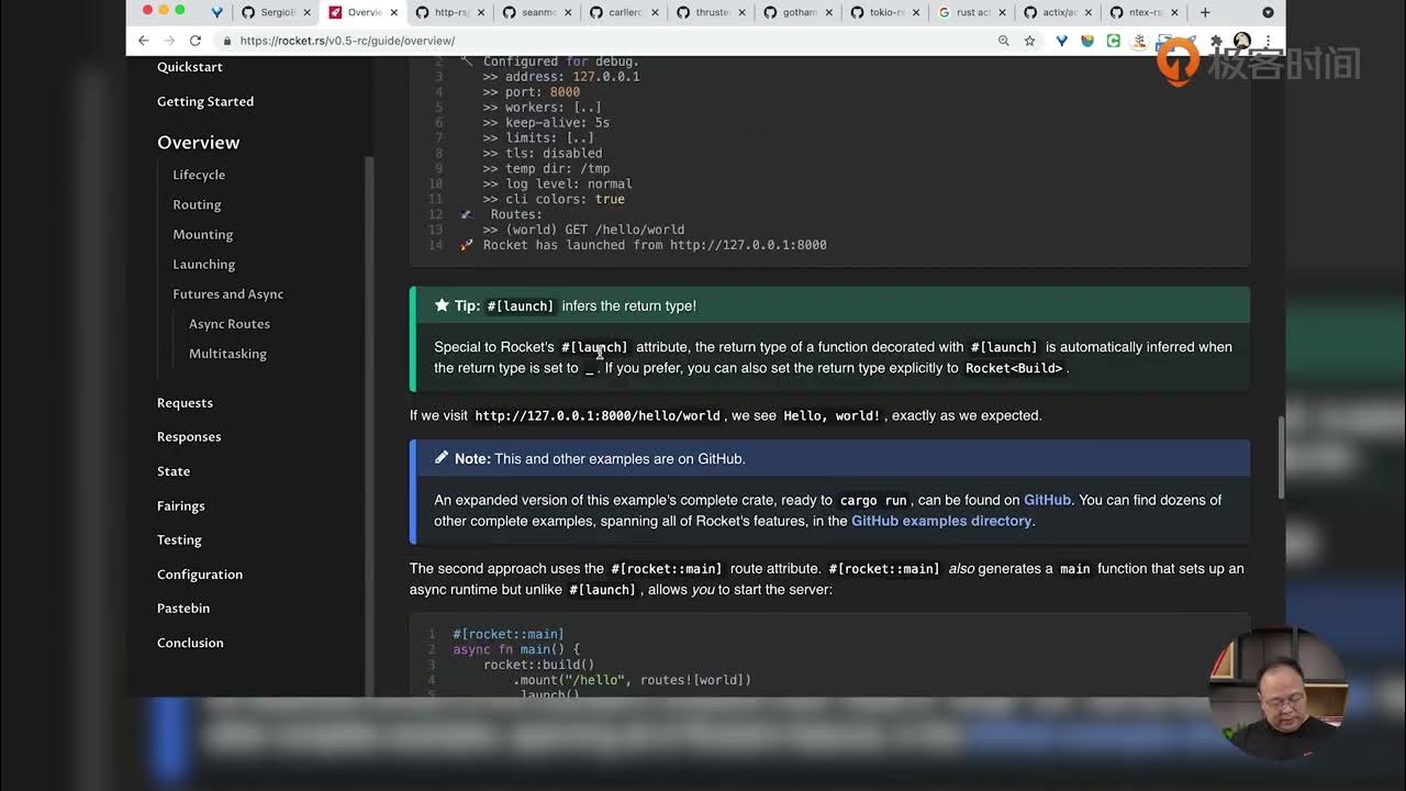 141 Rust异步Web框架之Rocket（一） - YouTube