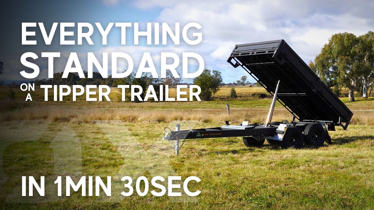 Find out exactly what's standard on our Tipper Trailers! - YouTube