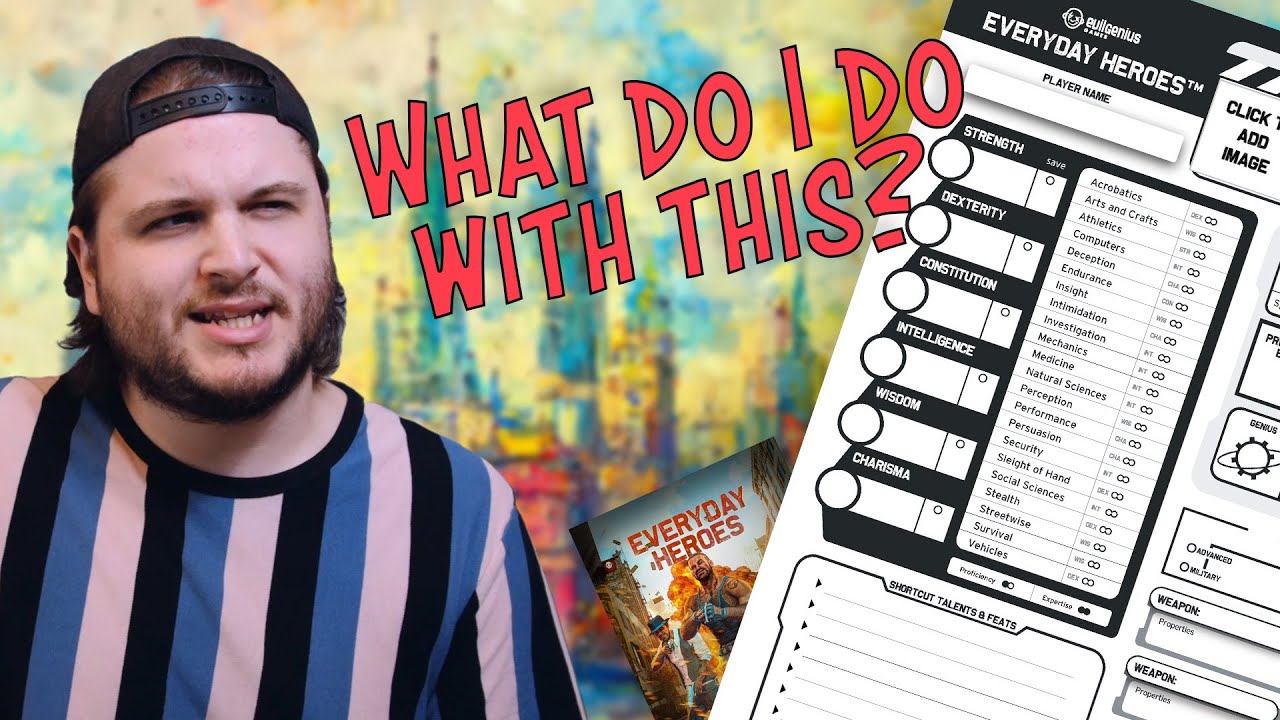 Everyday Heroes Stats Explained | Character Sheet Breakdown Part 1 ...