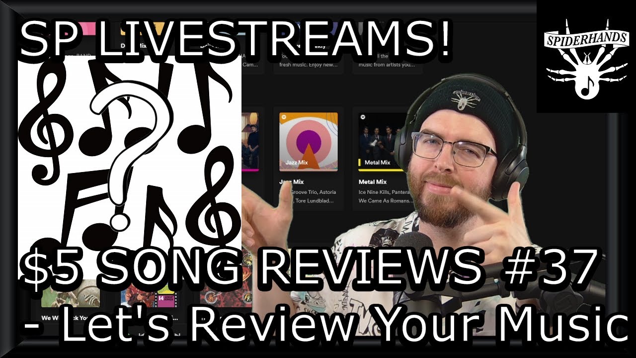 $5 SONG REVIEWS LIVESTREAM #37 - Let's Review Your Music! - YouTube