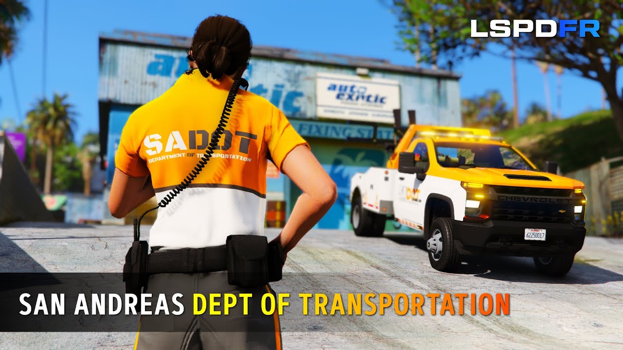 GTA5 LSPDFR | SADOT Tow Truck Operator - YouTube