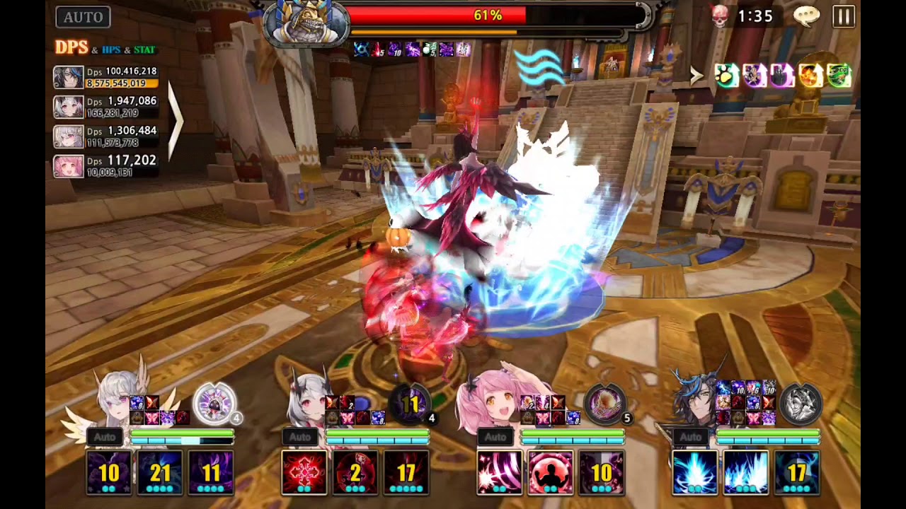 King's raid trial of flow 10 Lucikiel main dps NO SW 0* UW 킹스레이드 흐름의시련 ...