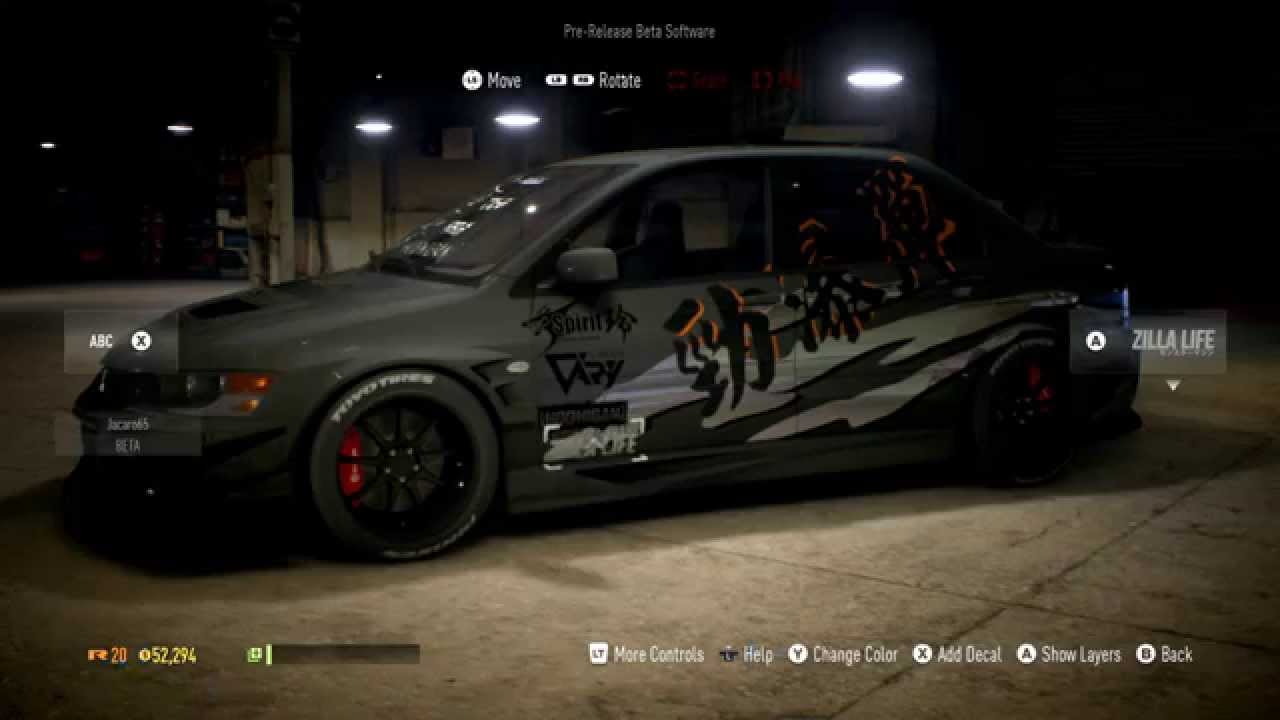 NEED FOR SPEED (2015) Mitshubishi Lancer Evolution VIII MR ...