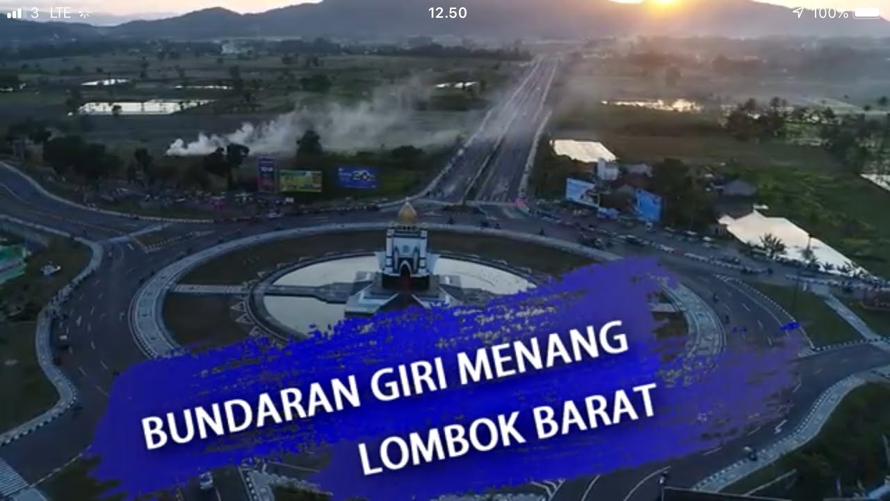 TUGU GIRI MENANG GERUNG DRONE FOOTAGE FREE USE - YouTube