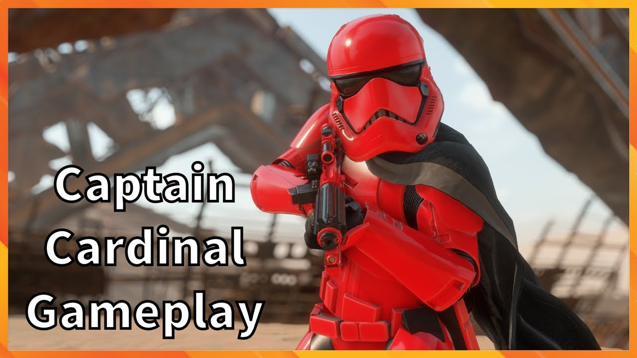 Captain Cardinal Gameplay Star Wars Battlefront 2 - YouTube