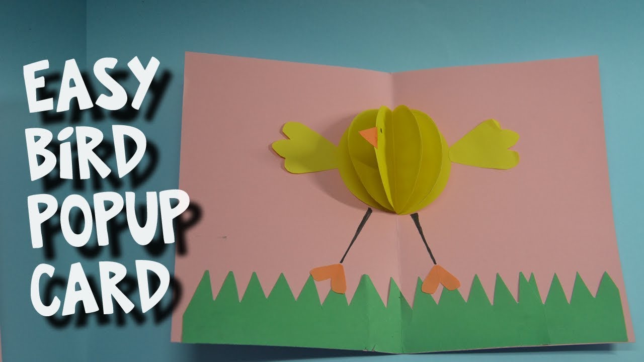 DIY How to Make Easy Pop Up Chick Card for Kids - Cute & Easy Tutorial ...