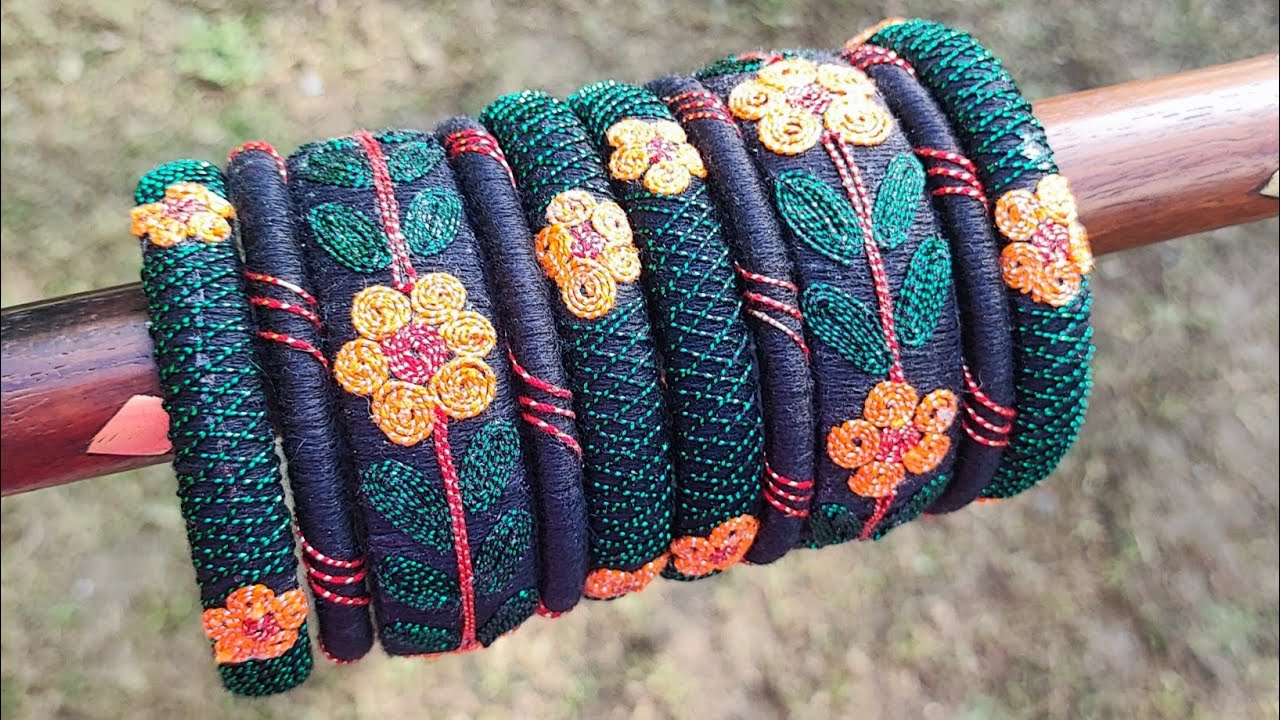 handmade bangles : Diy Bangles / Cotton thread bangles tutorial#bangles ...