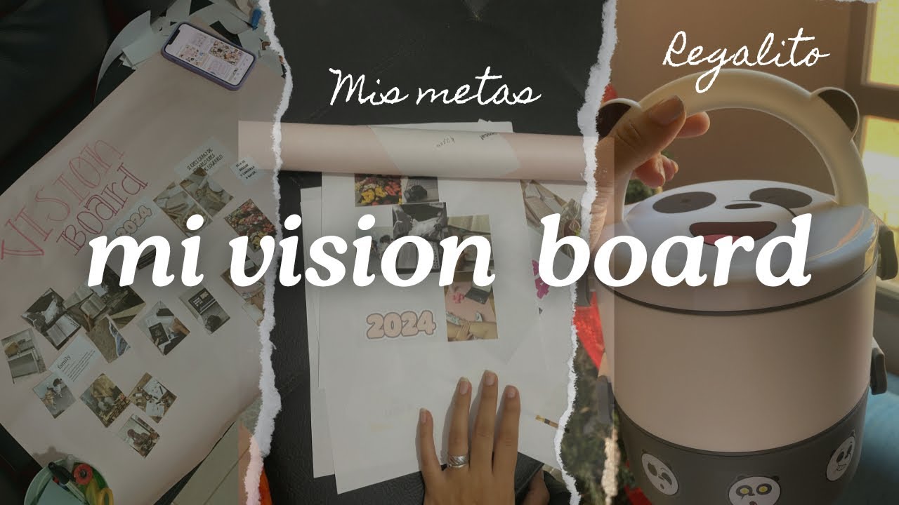 Visualizando mi 2024 mi vision board, mis metas, mini haul, decoración ...