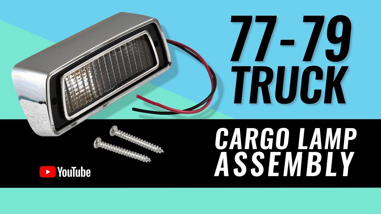 Cargo Lamp Lens And Bezel Assembly for your 1977-79 Ford Truck - YouTube