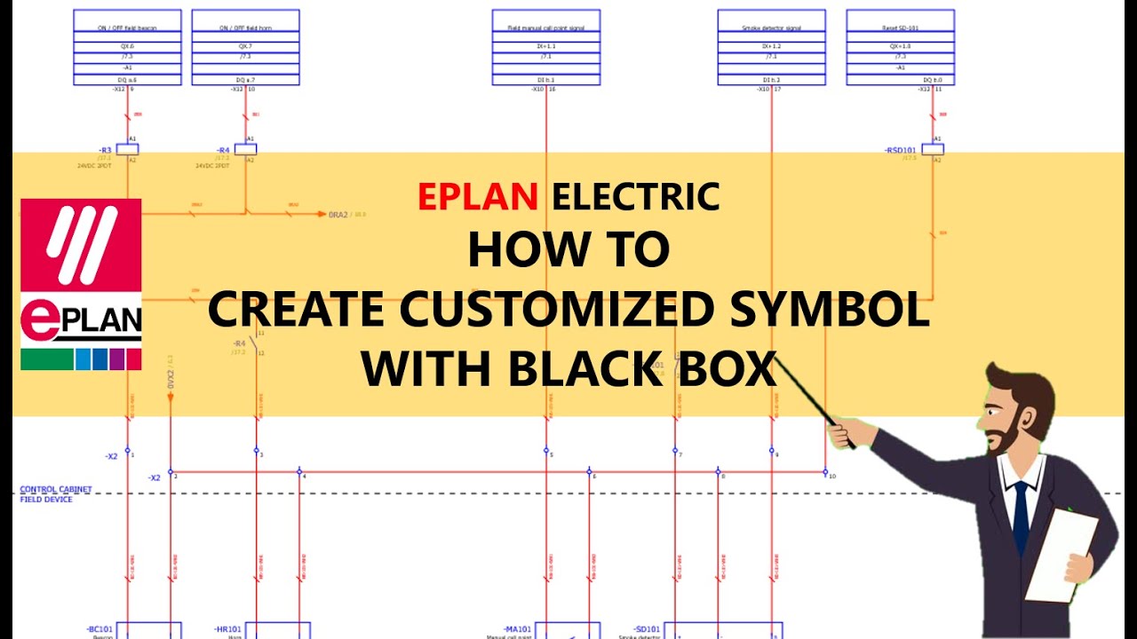 EPLAN ELECTRIC - CREATE CUSTOMIZED SYMBOL WITH BLACK BOX - YouTube