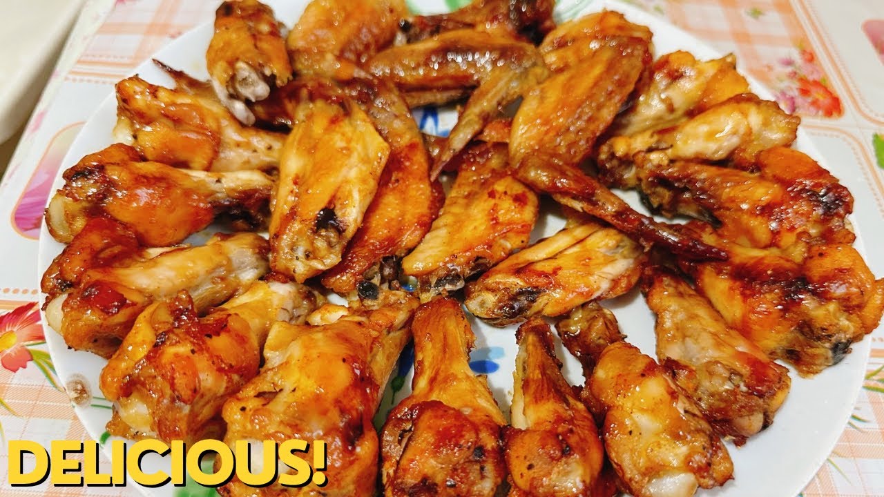 How to make the most delicious honey grilled chicken wings./ Simple and ...