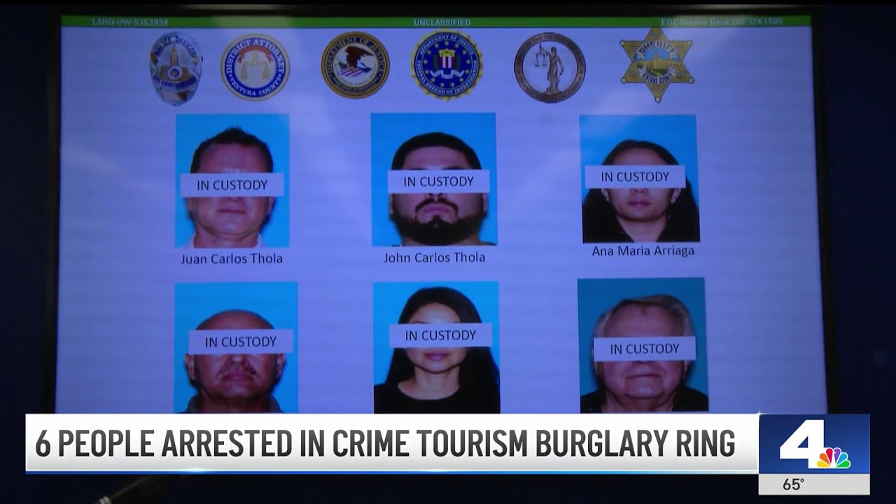 Six people arrested in crime tourism burglary ring - YouTube
