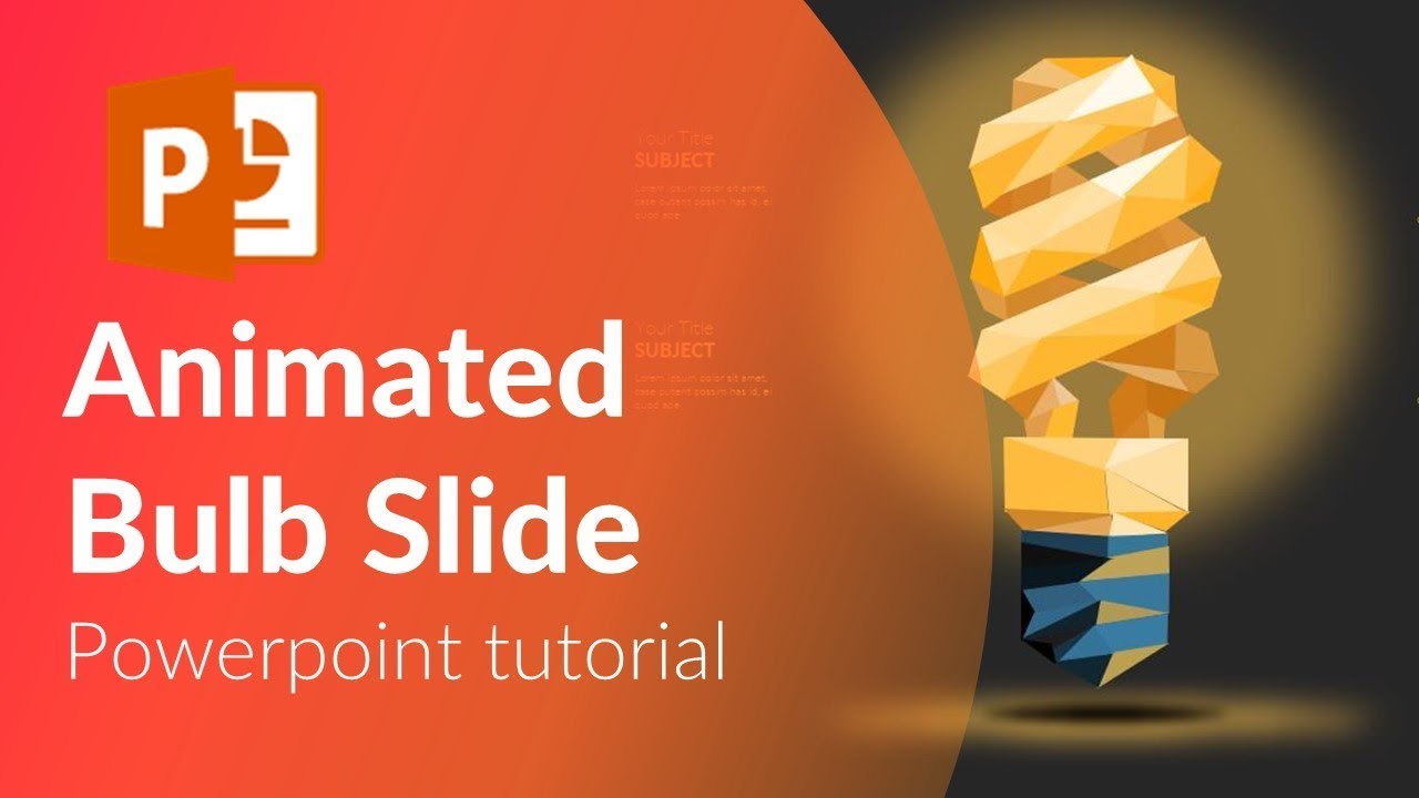 Animated Helix Bulb slide in Powerpoint. Powerpoint tricks - YouTube