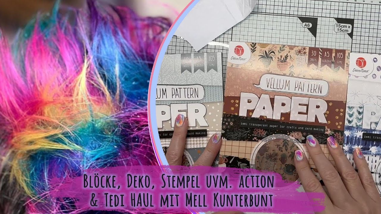 TEDI & ACTION HAUL 🤩 neue Blöcke 🍭 Sticker, Stanzen, Deko uvm. Mell ...