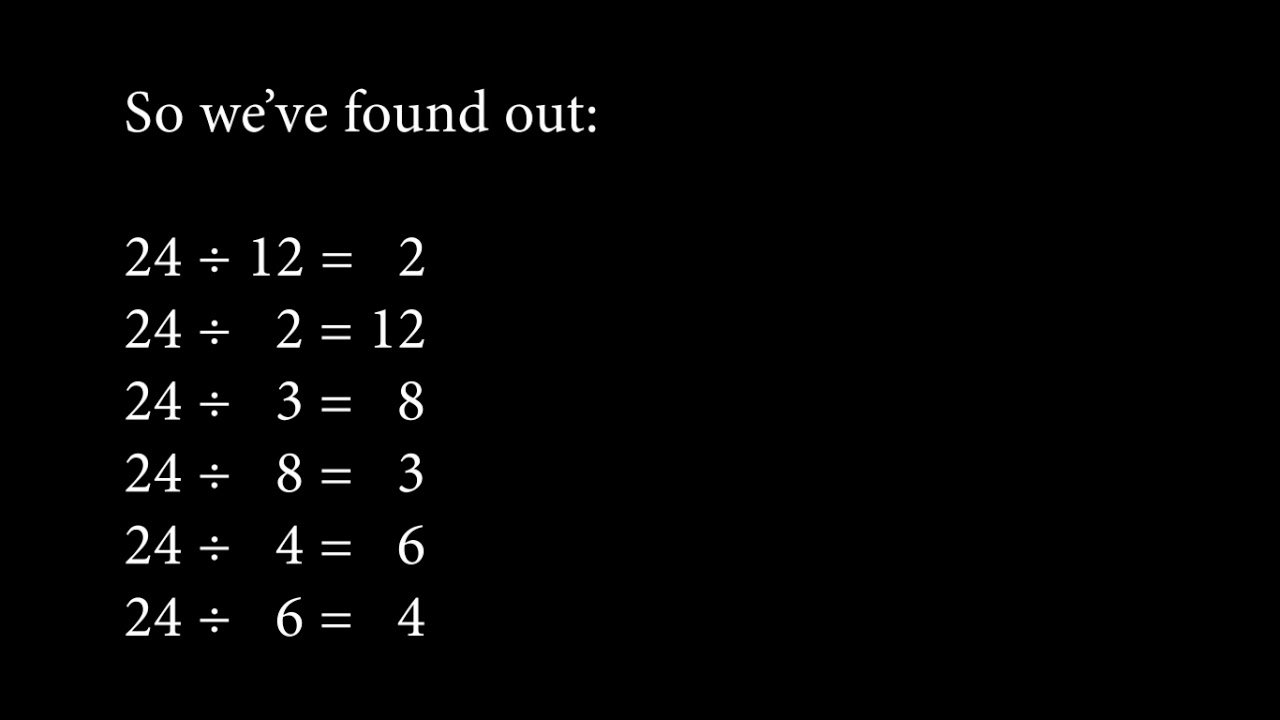 24 Is The Most Divisible Multiple Of 8 True Or False YouTube