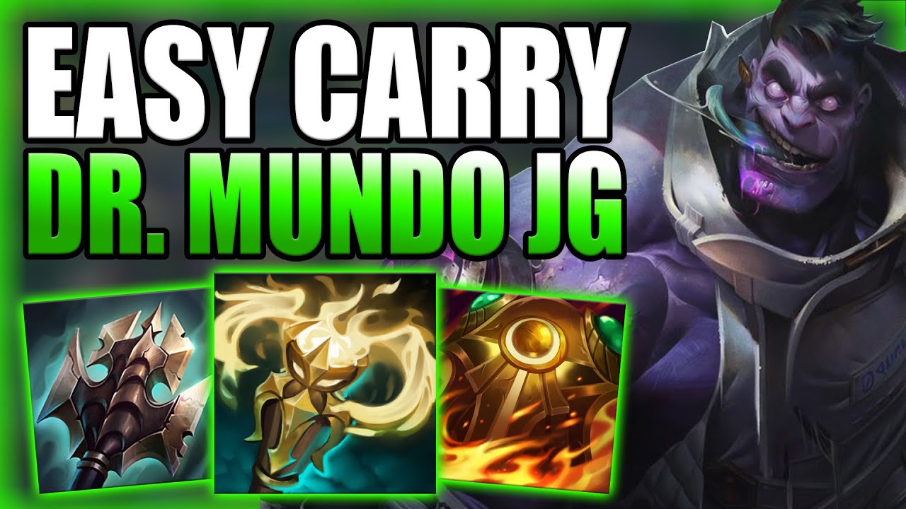 HOW TO CLIMB OUT OF LOW ELO EASILY WITH DR. MUNDO JUNGLE! - Best Build ...