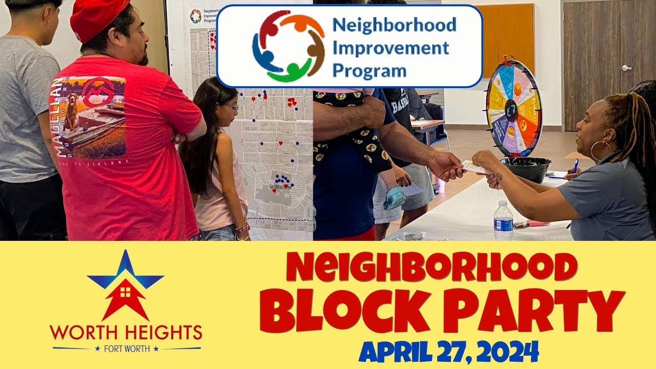 Neighborhood Improvement Block Party at Worth Heights - 4/27/2024 - YouTube