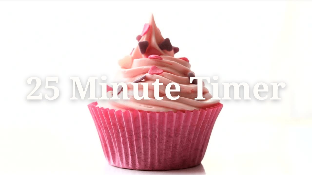 🧁 25 Minute Cupcake Timer 🧁 - YouTube