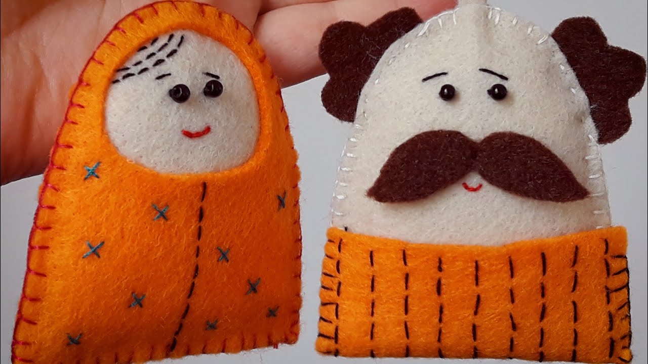 handicraft - how to make a toy (cute man toy). (full version) - YouTube