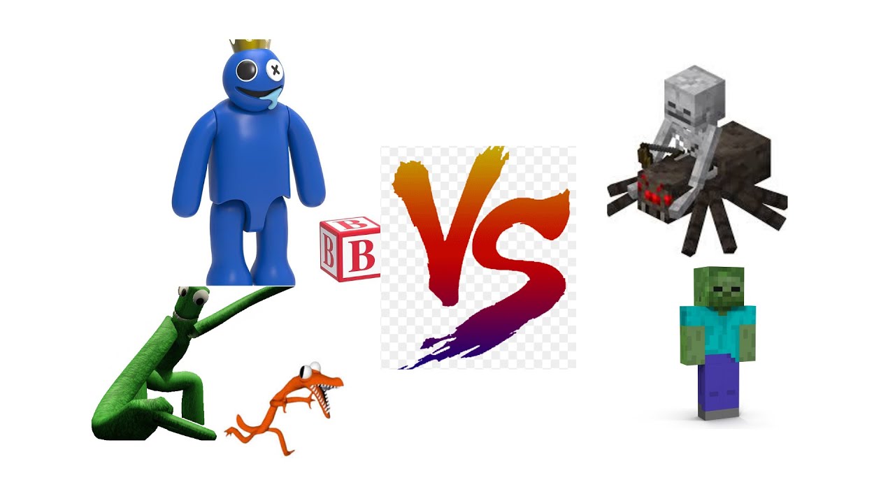 Rainbow friends Fighting VS Minecraft MOBS! - YouTube