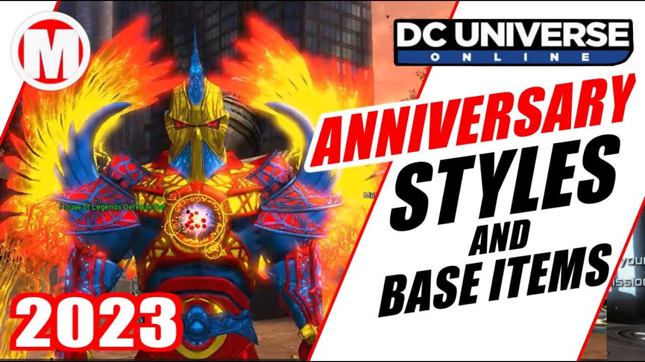 DCUO Anniversary Styles and Base Items 2023 - YouTube