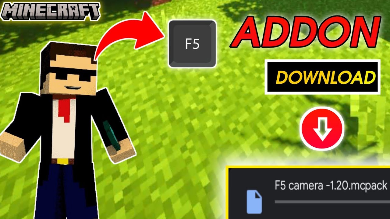 Minecraft F5 Mod For Pe... how to switch camera angle like java in Pe # ...