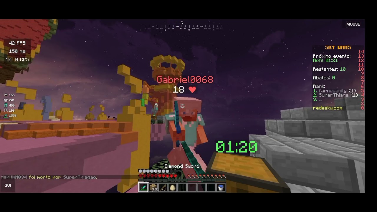 duas semanas jogando minecraft java de teclado e mouse no celular... - YouTube