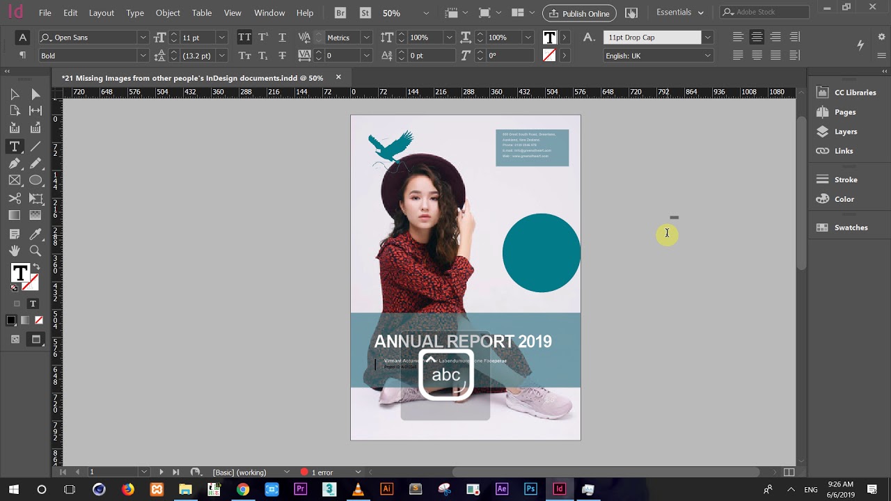 Opacity, transparency and see through ness in Adobe InDesign - YouTube