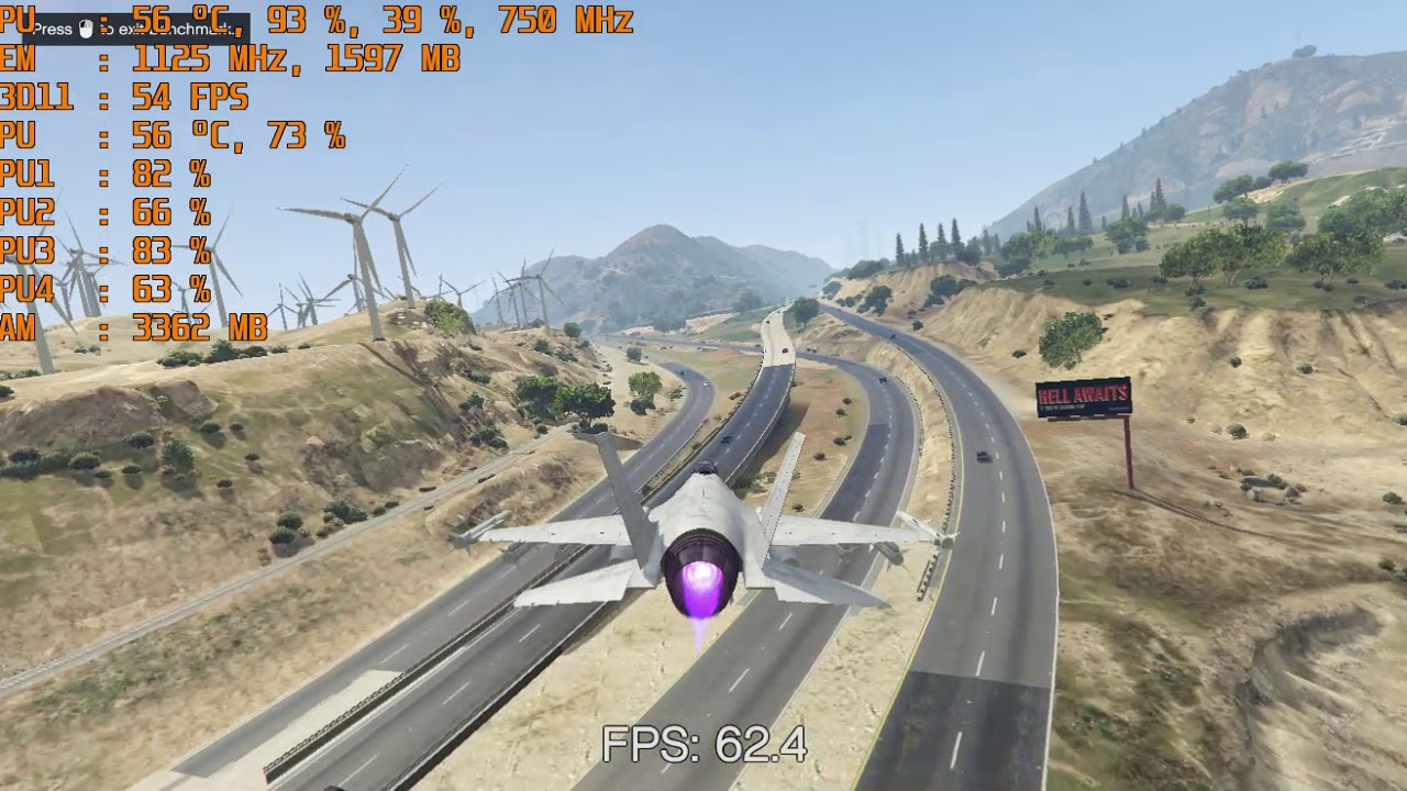 GTA V R7 250 In High Setting (1360x769) - YouTube