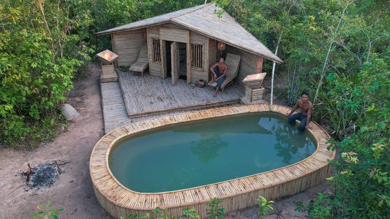 29Day In Jungle Private Luxury Bamboo Swimming Pools In Front Bamboo ...