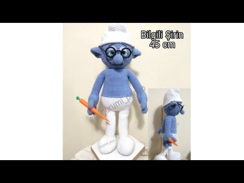 Amigurumi Örgü Bilgili şirin Tarifi Smurfs 2, bölüm
