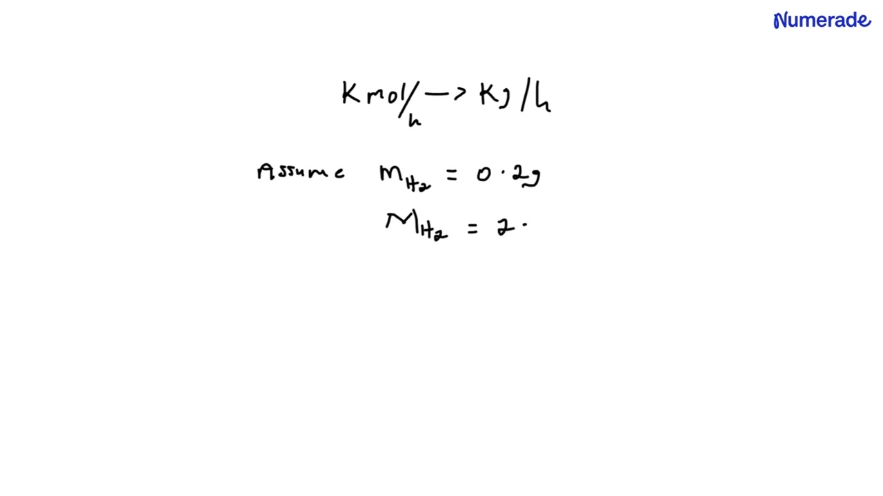 How To Convert Kmol h To Kg h Please Show Me That By An Example Etc How To Convert Kmol h To Kg h Please Show Me That By An Example Etc