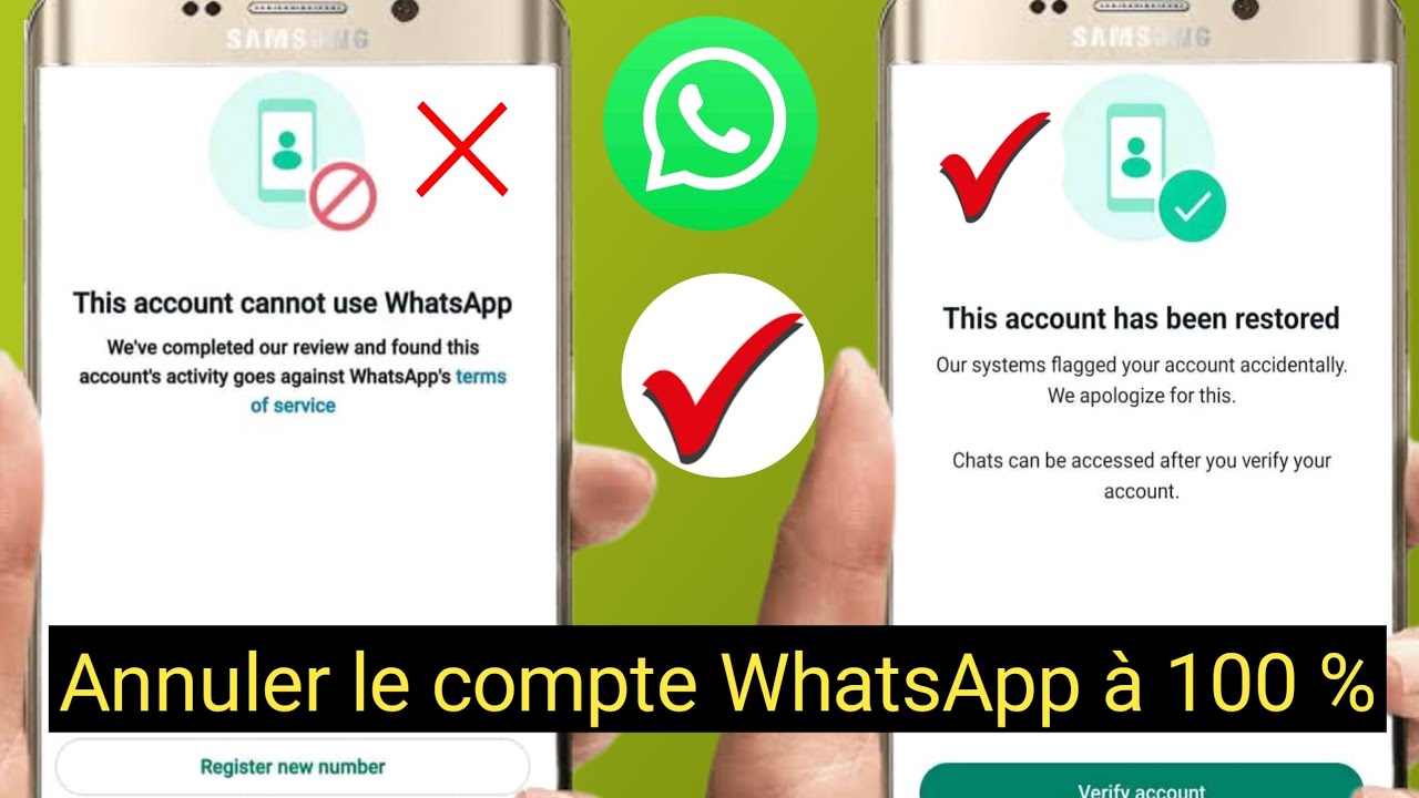 Comment réparer ce compte ne peut pas utiliser le problème Whatsapp ...