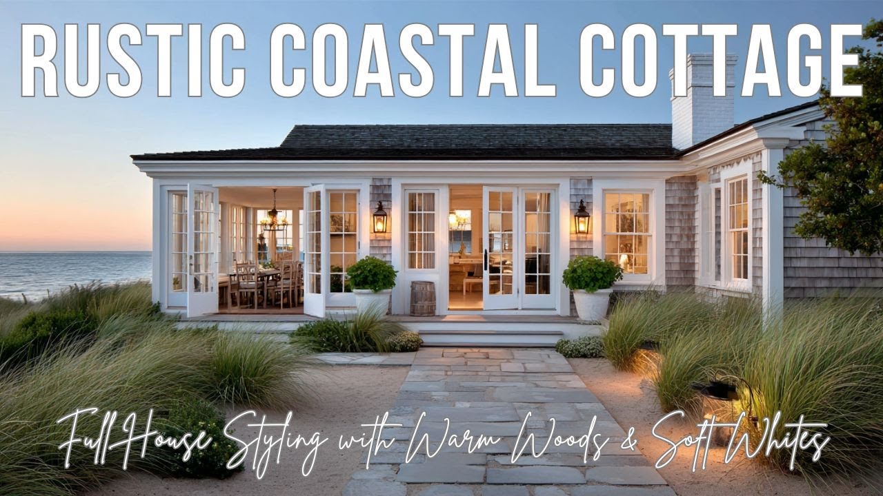 Rustic Coastal Cottage Home Makeover | Full House Styling with Warm ...