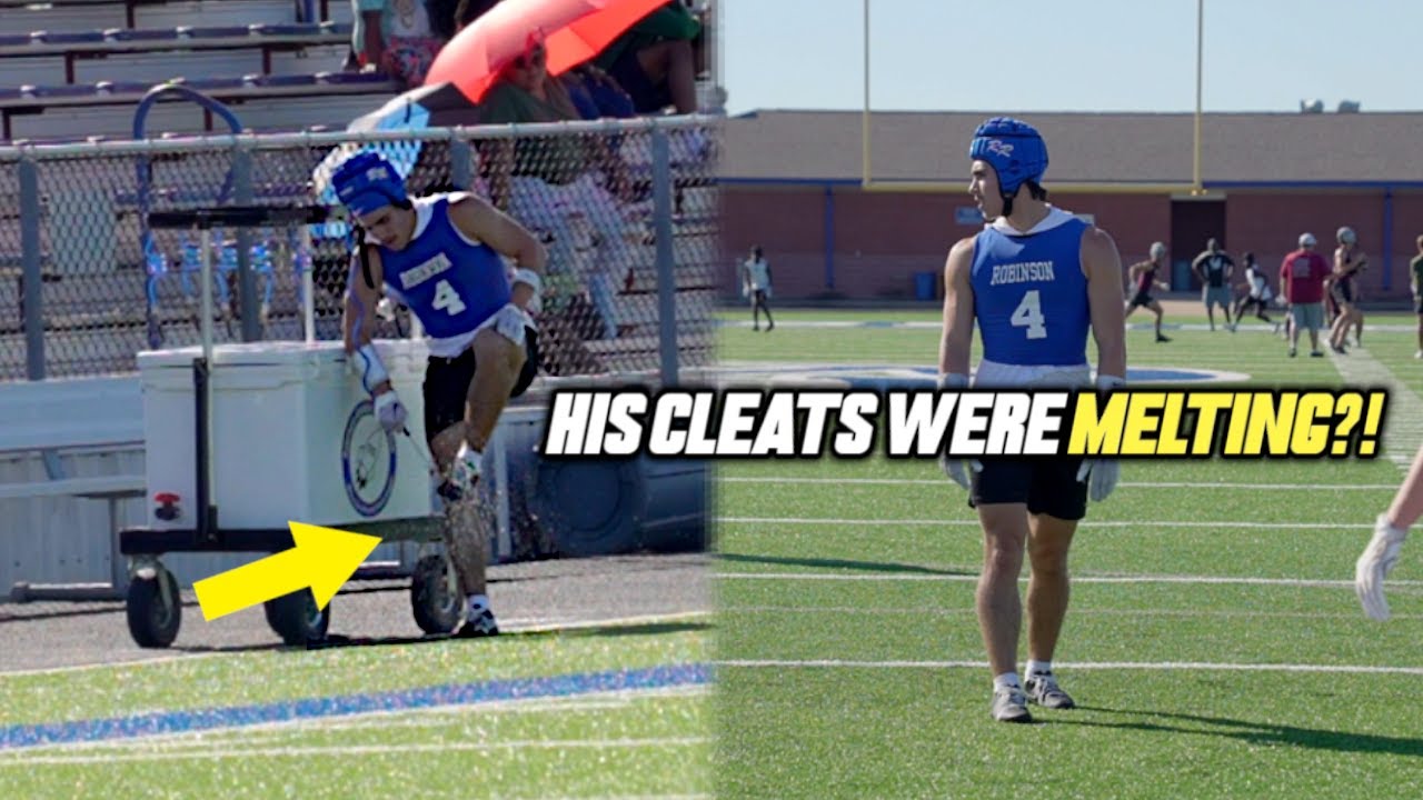 HIS CLEATS WERE MELTING?? MIC'D UP AUSTIN MARSHALL ROBINSON HS - YouTube
