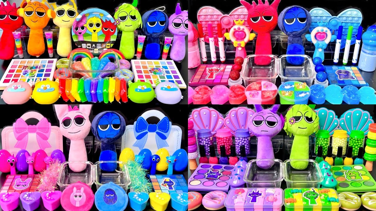 [ASMR] My BEST Sprunki Series Slime Videos Collection 1Hour. Satisfying ...