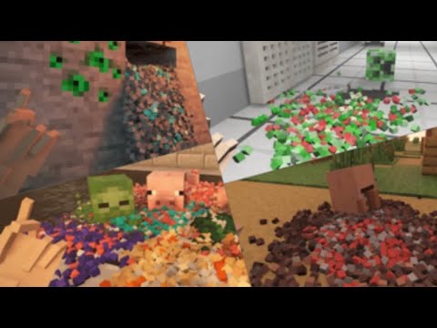 Liquify MOD vs Minecraft Compilation in Teardown (DESTROYING MINECRAFT MOBS AND STRUCTURES ...