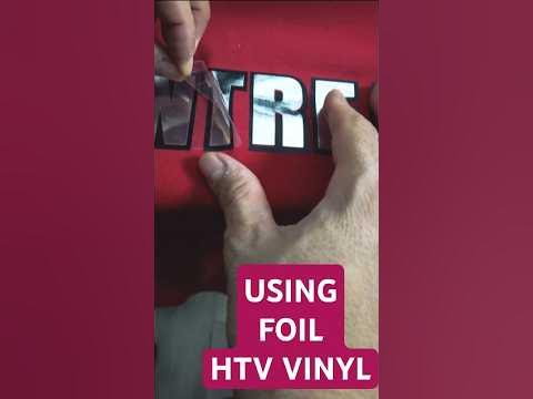 USING FOIL HTV VINYL #htvvinyl #diy #heattransfervinyl - YouTube