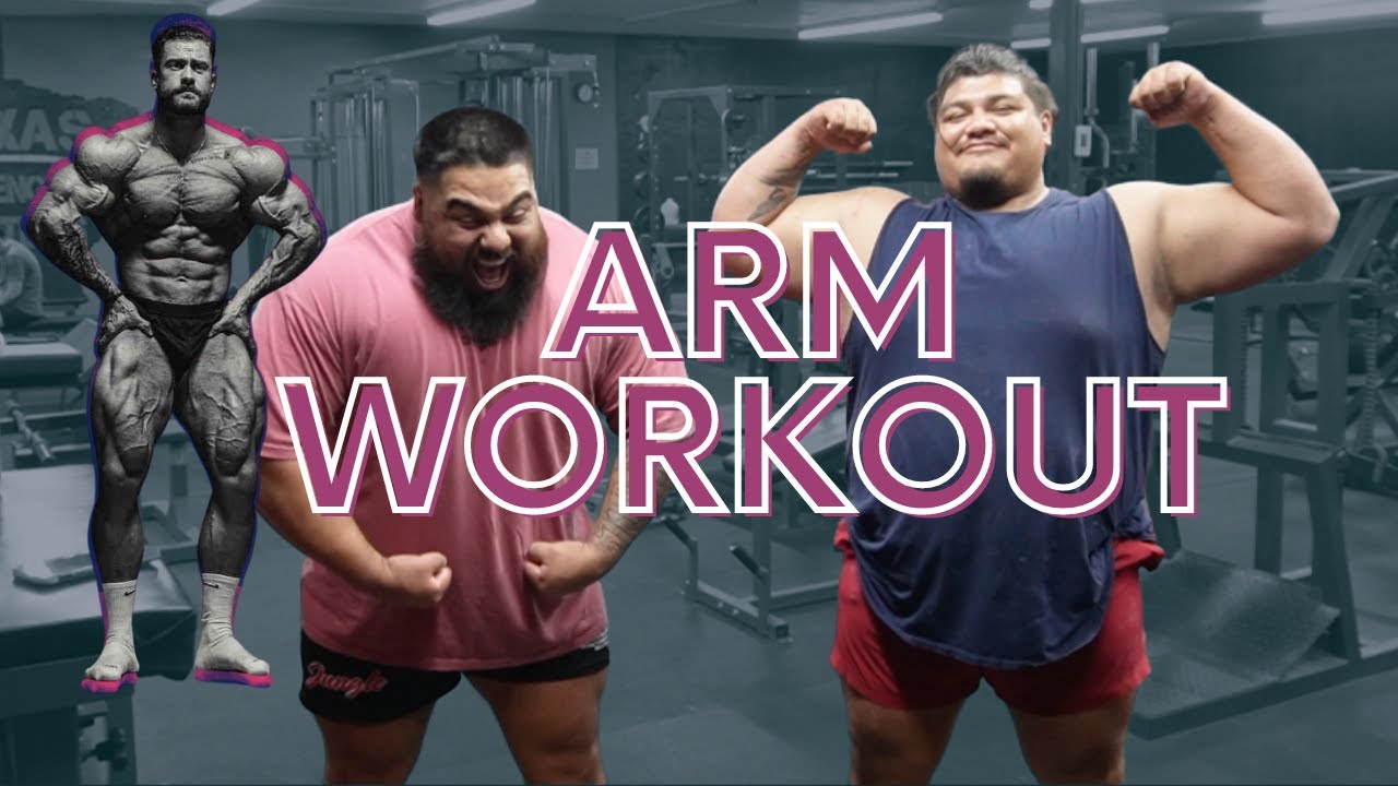 Powerlifters rawdog C-Bum's arm workout | Jesus & Pablo Olivares - YouTube