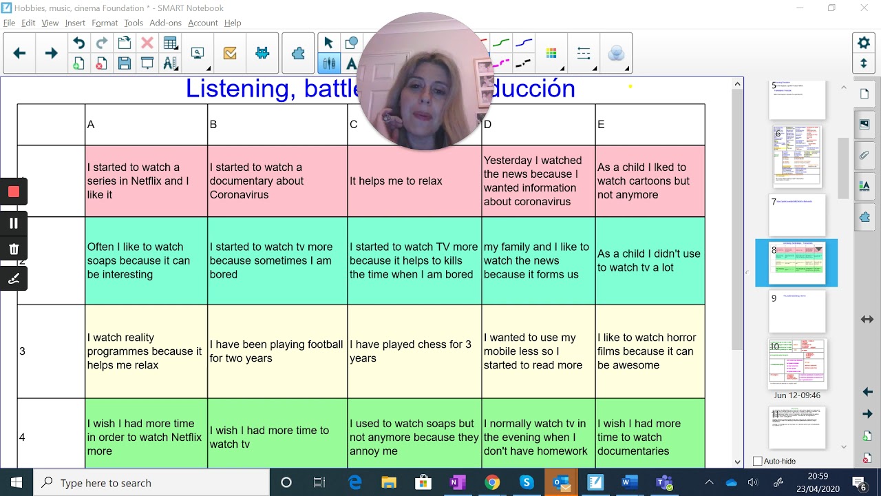 Y10 TV programmes listening and translation - YouTube