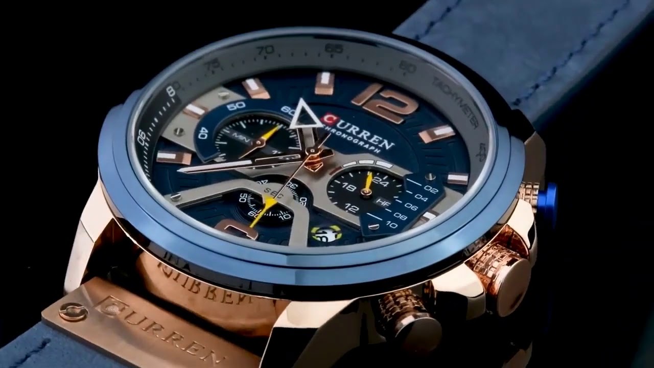 CURREN Watch 8329 Casual Sport Chronograph Men Wristwatches with Luxury ...