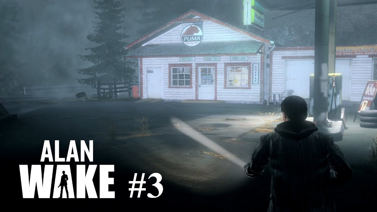 Alan Wake #3 - Через тёмный лес до заправки - YouTube