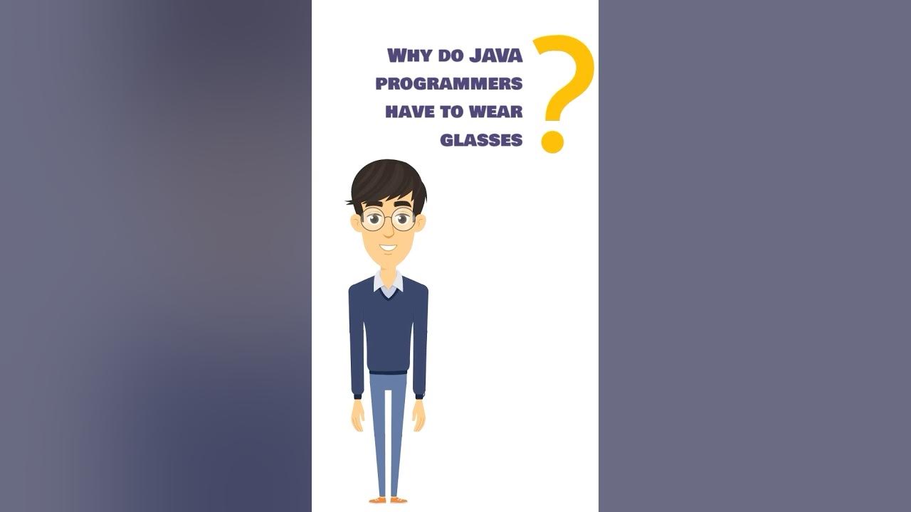 Why do java programmers have to wear glasses? 🤓 #programmers #humour #jokes #shorts #java #fyp ...