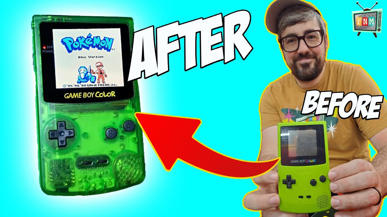 AWESOME Gameboy Color OLED Screen Mod | Fairly Easy To Do! - YouTube