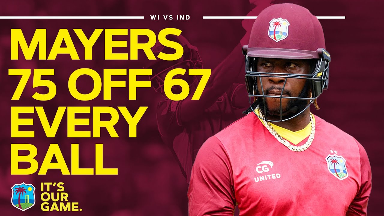 👏 Impressive Innings | 🏏 Kyle Mayers Scores 75 off 67 Against India | 📺 ...