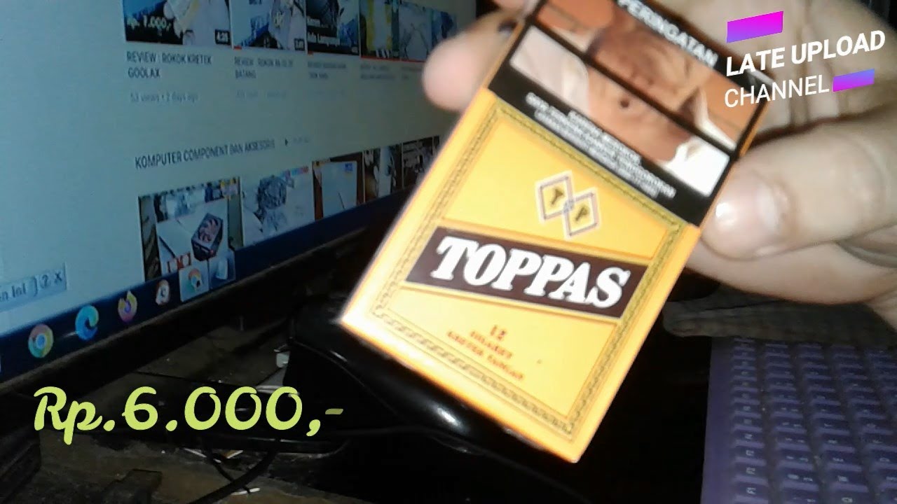 REVIEW : ROKOK KRETEK TOPPAS - YouTube